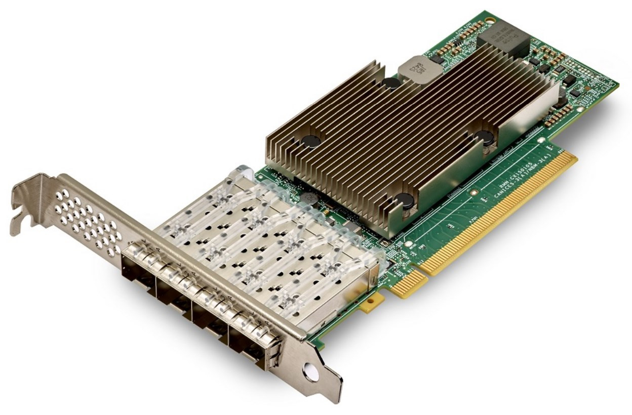 Broadcom NetXtreme P425G Server Netzwerkkarte, 4x 25 Gbit/s (BCM957504 ...